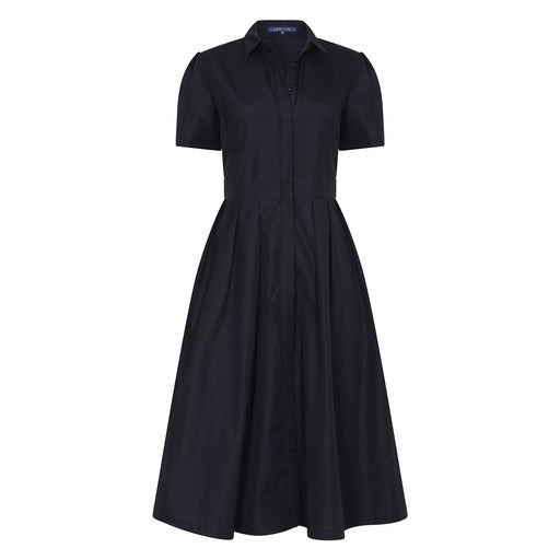 Alice Smart Shirt Dress Navy – Leblon London Ltd